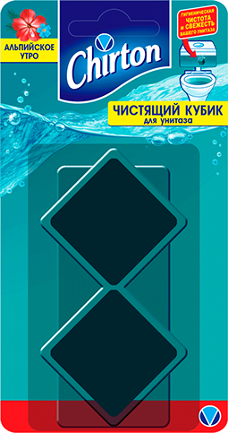 Чистящие кубики для унитаза 1х50 г, 2х50 г Chirton